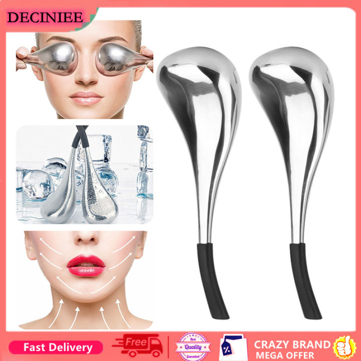 Deciniee Ice Globes Spoon Massager Stainless Steel Facial Massage Stick Facial Massager For Face