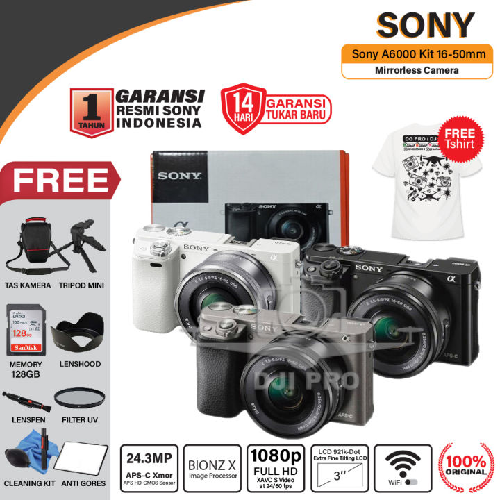 Sony Alpha A6000 Kit 16-50mm ORIGINAL - Kamera Mirrorless Sony A6000 ...