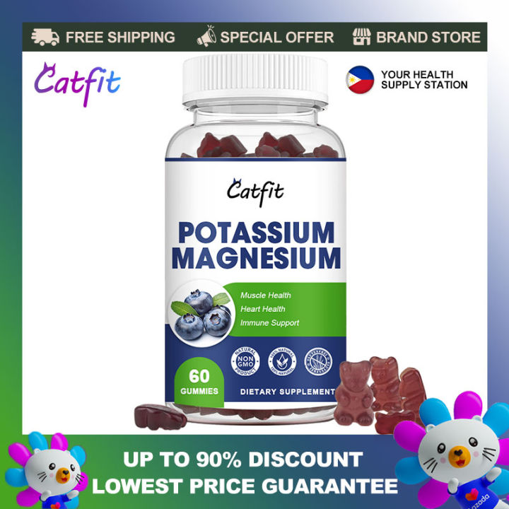 Potassium Magnesium Gummies 400mg Promote Mood & Relaxation,Support ...