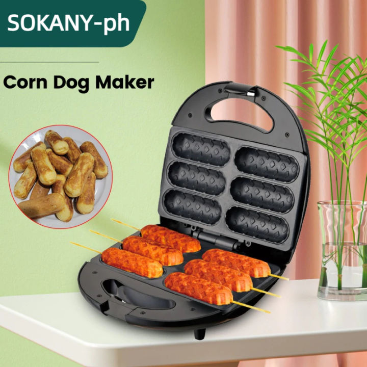 SOKANY 600W Original Electric Hotdog Waffle Maker Non-stick Bread Maker ...
