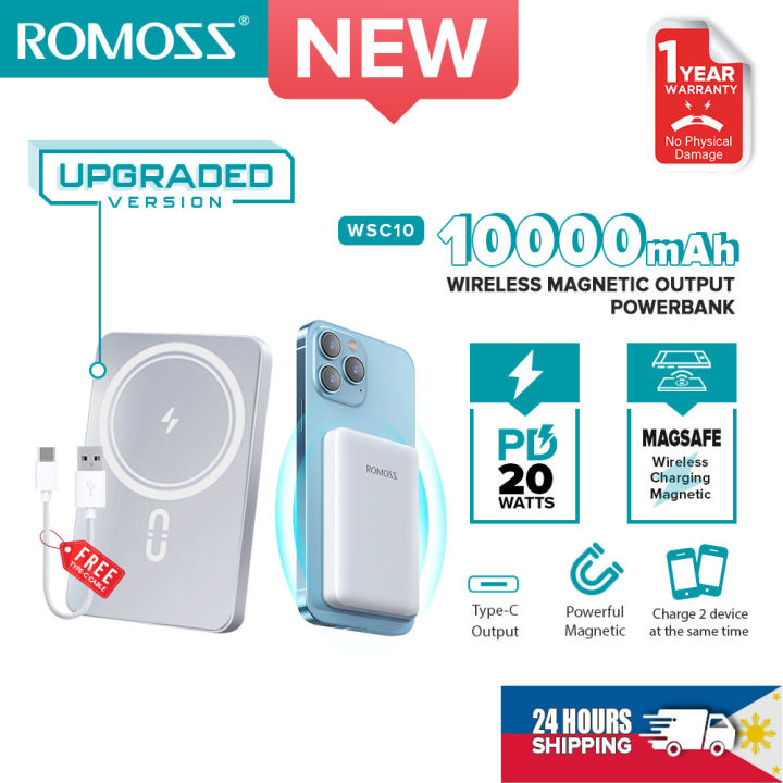 Romoss WSC10 10000mAh Power Bank 15W Wireless And PD20W Wired Fast ...
