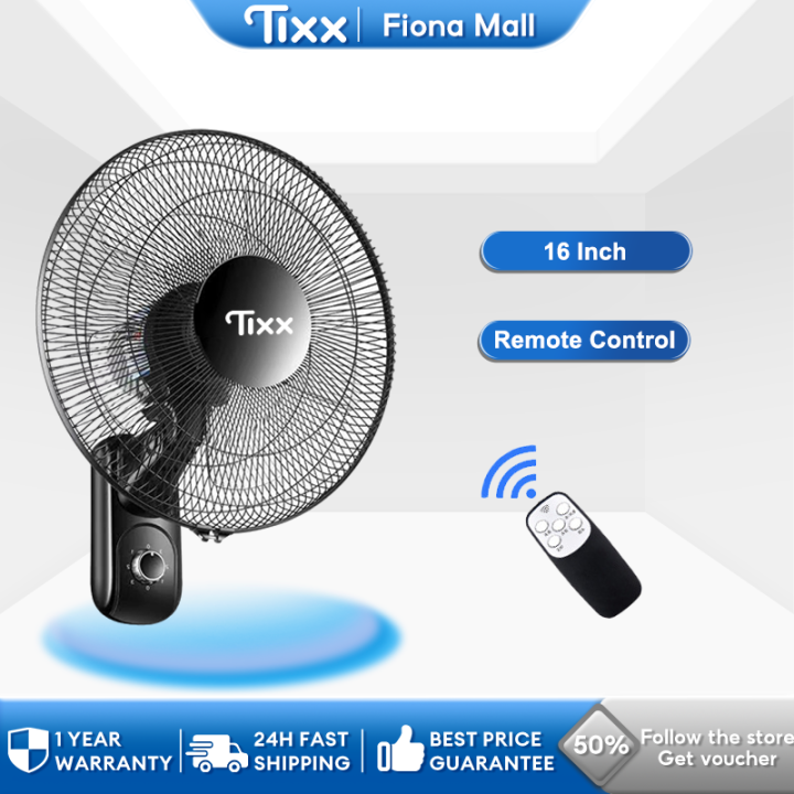Tixx Electric Wall Fan with Remote Control Buy 1 Take 1 | Lazada PH