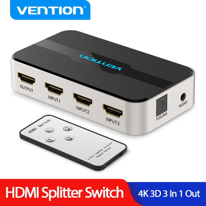Vention HDMI Splitter 5 x 1 4K 60Hz HDMI Switch 5 in 1 Out HDMI ...
