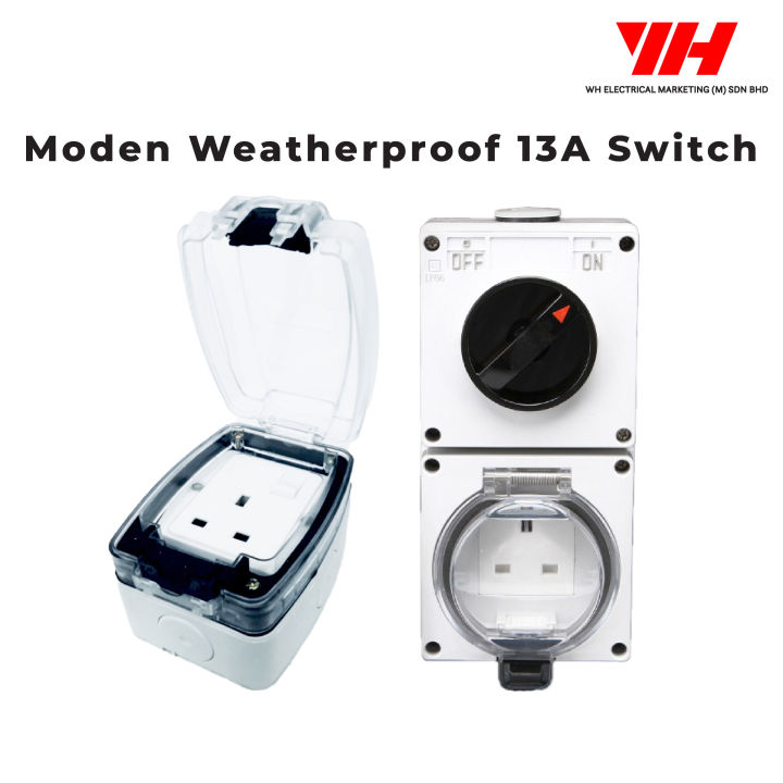 Moden Weatherproof 13A Outdoor Switches | Lazada