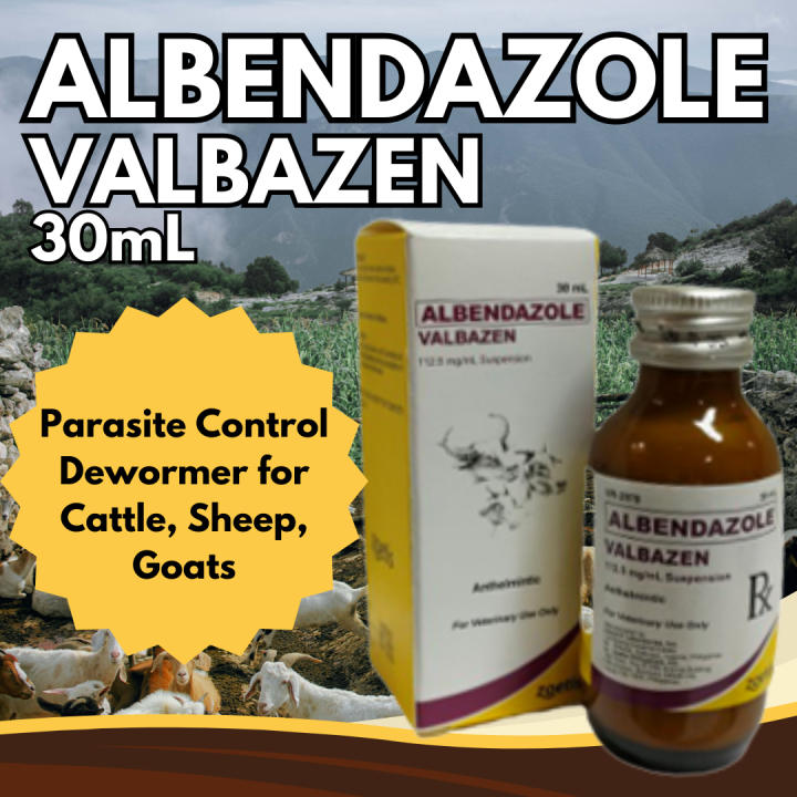 Zoetis Albendazole (Valbazen) 30mL Dewormer for Cattles, Sheep, Goats ...