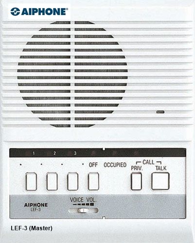 AIPHONE Intercom LEF-3 (Master Station) อินเตอร์คอมต่อได้ 4 สถานีชนิด ...