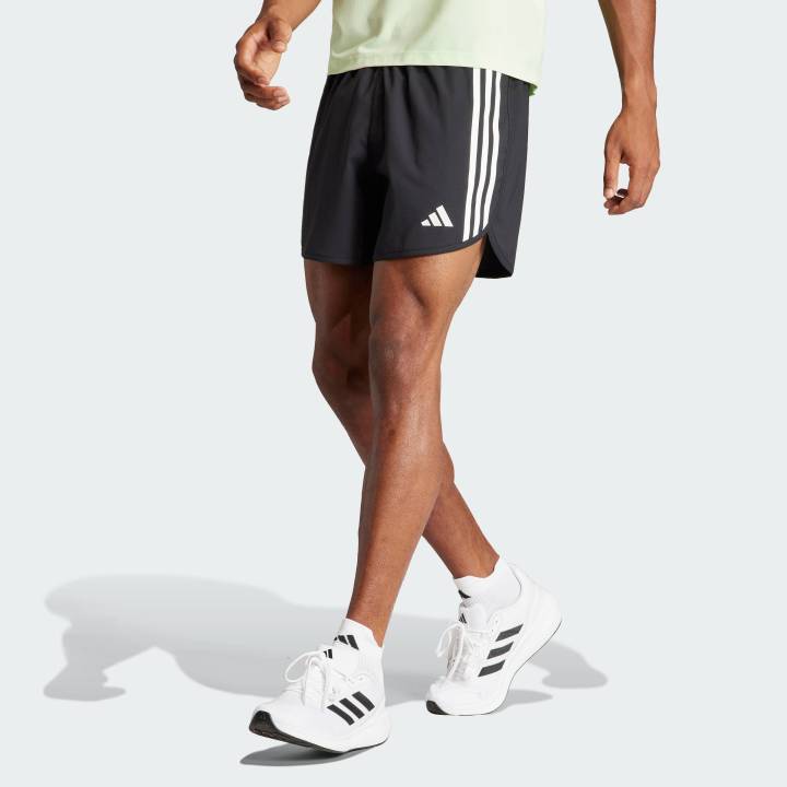 adidas Running Own the Run 3-Stripes Shorts Men Black IQ3814 | Lazada PH