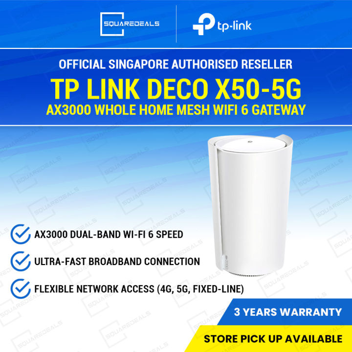 TP Link Deco X50-5G 5G AX3000 Whole Home Mesh WiFi 6 Gateway TP-Link ...