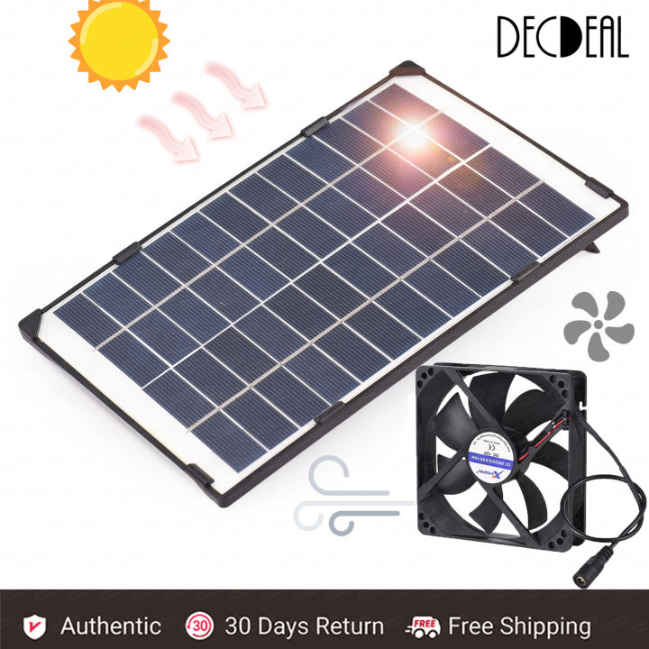 Mini Solar Powered Fan 6W 12V Solar Exhaust Fan Mini Ventilator Fan for ...