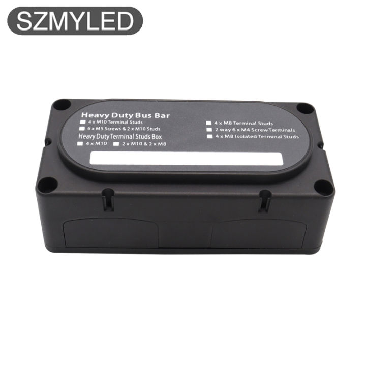 100a 48v Bus Bar Power Distribution Block M6 / M4 Terminal Junction Box ...