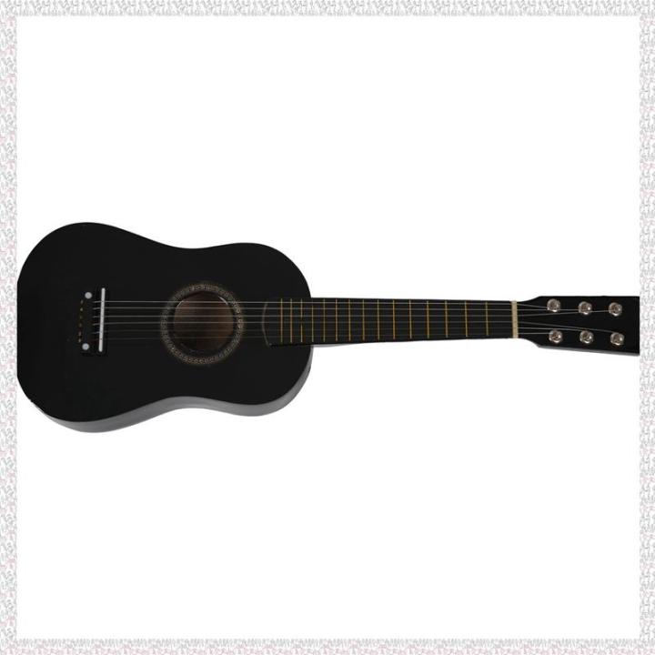 Mini 23 Inch Basswood 12 Frets 6 String Acoustic Guitar with Pick and ...