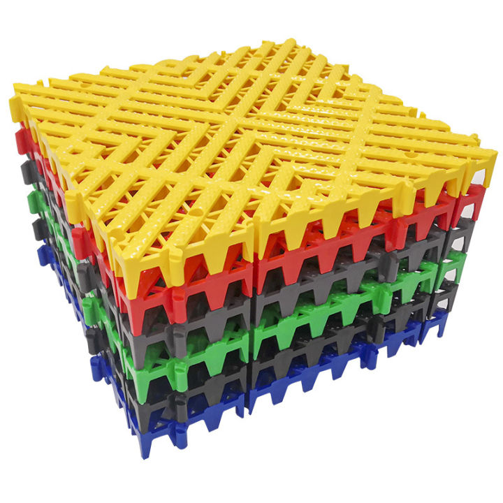 Double Winner PVC Interlocking Rubber Floor Tiles Drainage Non-Slip Mat ...