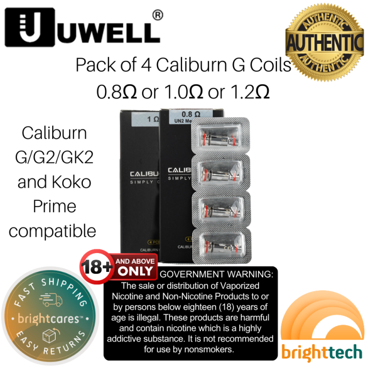 Uwell Caliburn G/G2/GK2/Koko Prime Replacement G Coil 0.8ohm, 1.0ohm or ...