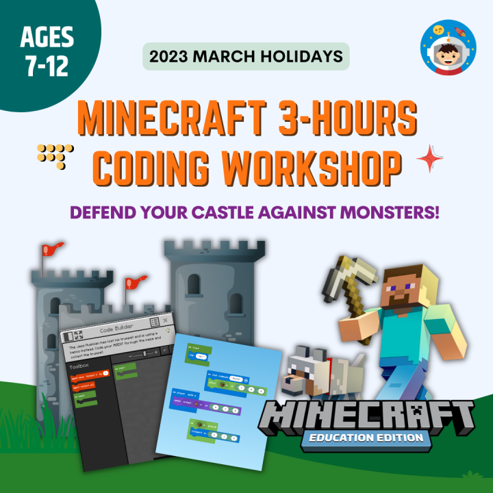 2023 June Holidays: Minecraft Build Challenges Workshop (Ages 7 - 12 ...