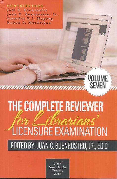 The Complete Reviewer for Librarians Licensure Examination volume 7 | Lazada PH
