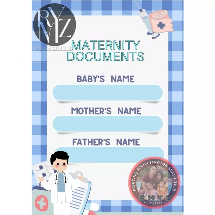 Hospital Bag Checklist Glossy STICKER A6 Size | Lazada PH