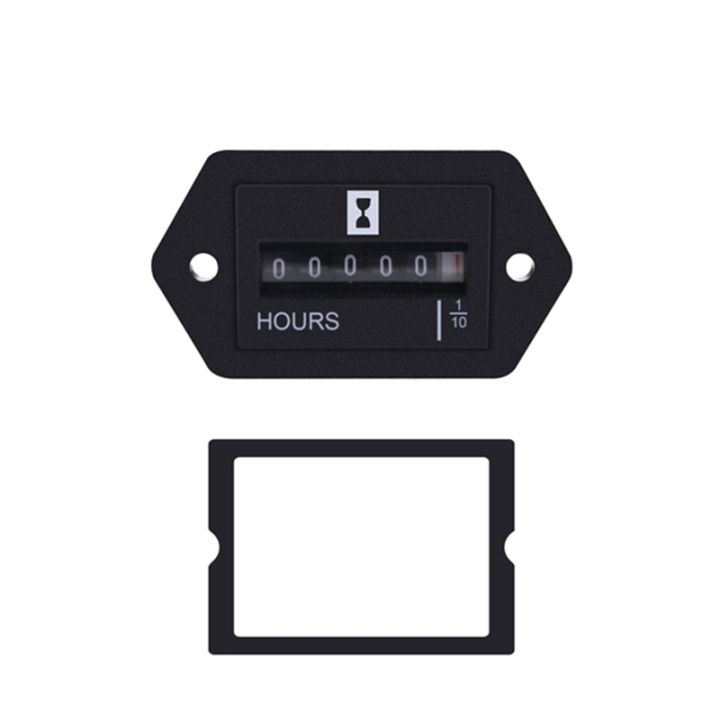 DC10V-80V Mechanical Hour Meter - Hourmeter for Engine Generator Boat ...