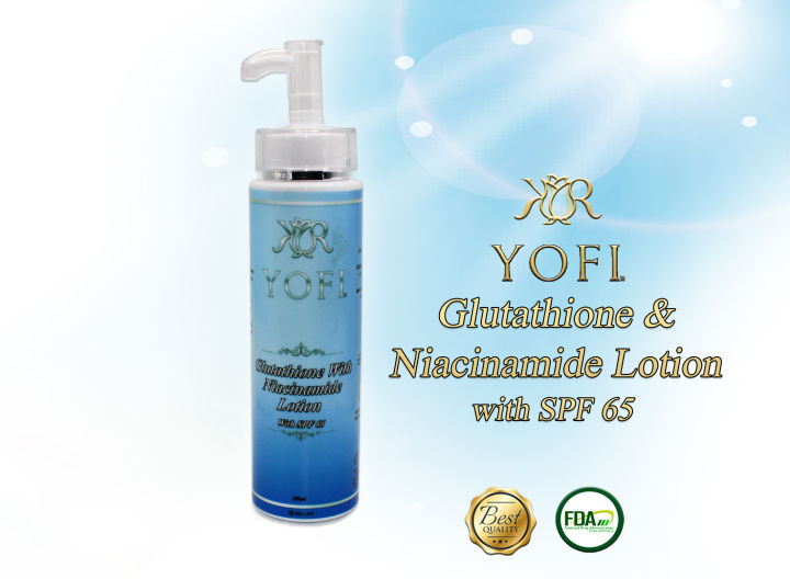 Glutathione & Niacinamide Lotion - with SPF 65 by KR Yofi Buy one take ...
