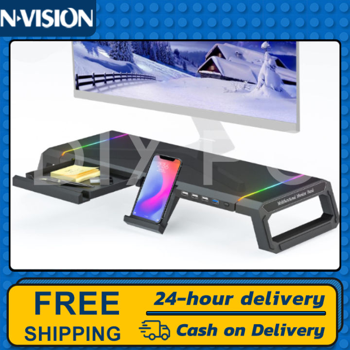 Multifunction Monitor Riser Monitor Stand Foldable Monitor Stand Riser ...
