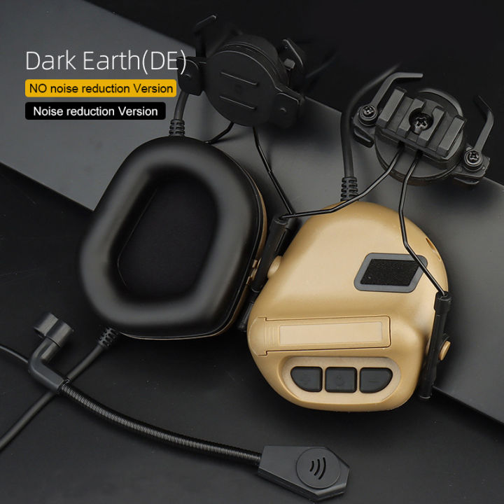 IDOGEAR Tactical Electronic Headset Ear Muffs Ear Protection For Helmet ...
