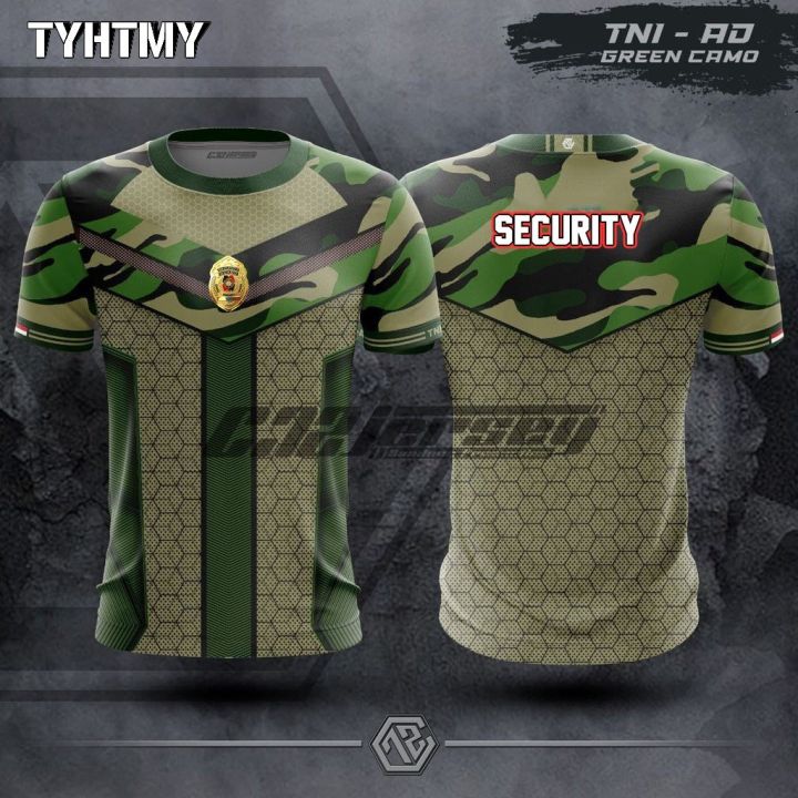 security t shirt for Men Full sublimation 3D security guard uniforms ...