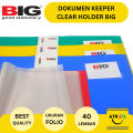 Map Clear Holder / Document Keeper / Dokument Keeper Folio BIG Isi 40 ...