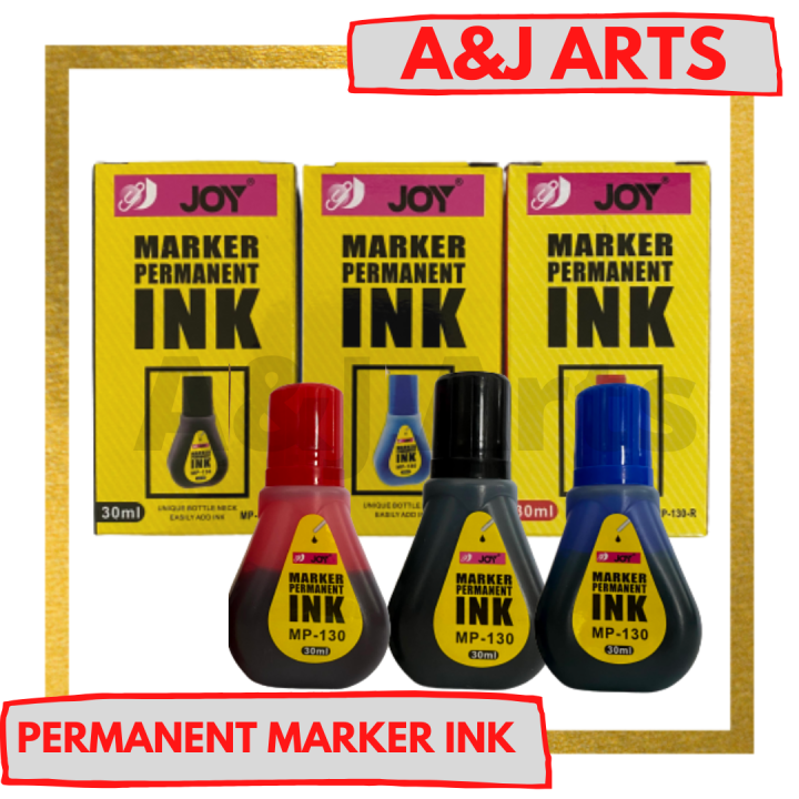 Permanent Marker Ink Refill JOY Permanent Marker Refill Ink Red Black ...