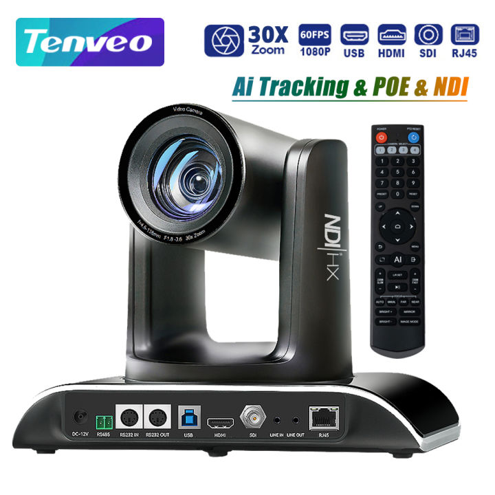 Tenveo VHD630A-NDI Video Conference Camera AI Auto-Tracking 30X Zoom ...