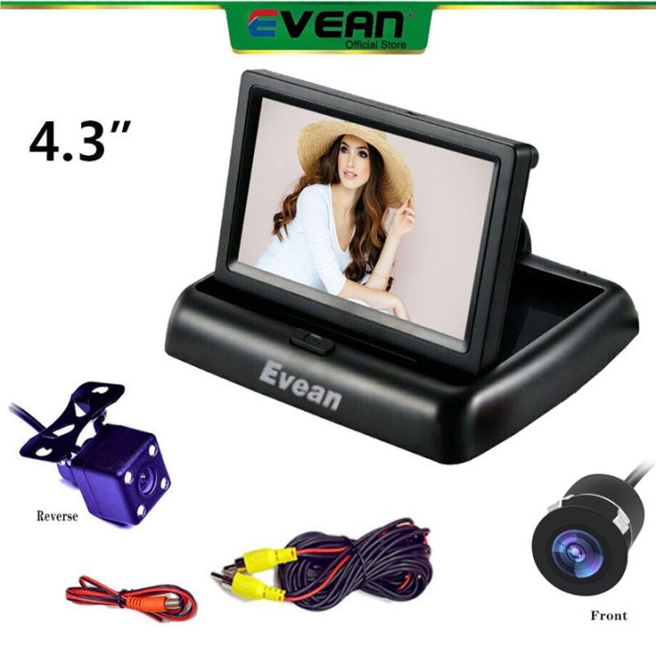 HD 4.3 Inch TFT-LCD Display Screen Foldable Car Monitor with Front ...