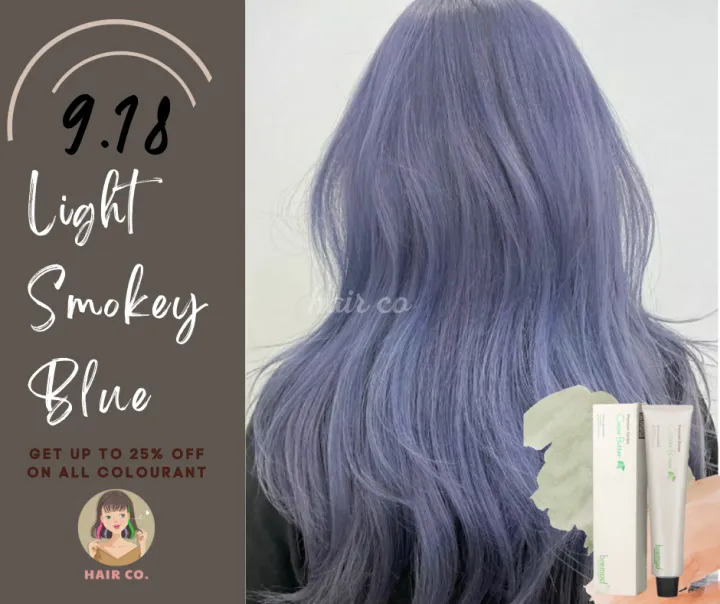 9.18 Light Smokey Blue Hair Color (Bremod Premium) 100ml | Lazada PH