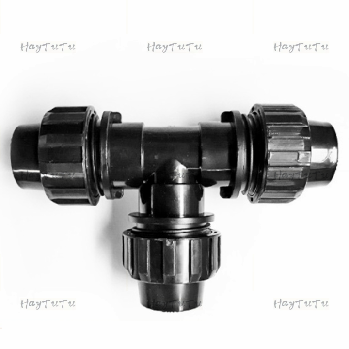 PE Compression Fittings Black Tee (1/2 to 2") | Lazada PH