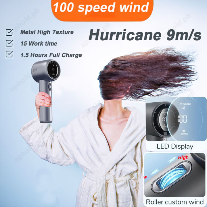 100 Speed Wind Mini Fan Rechargeable Turbo Jet Fan Brushless Motor ...