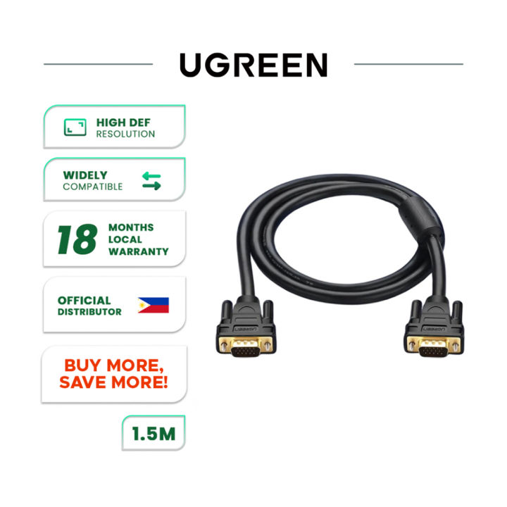 UGREEN VGA Male to Male Video Cable 1080P - PH | Lazada PH