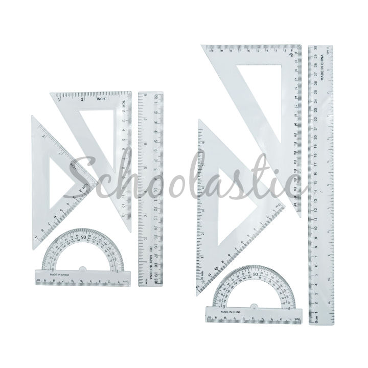 4 in 1 Ruler Combo Set 20cm/30cm | Lazada PH