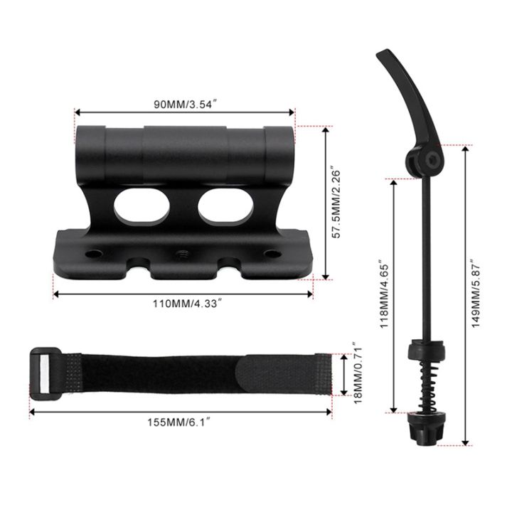 Bicycle Rack Mount Front Fork Mount Bracket with Quick Release Alloy Fork Block Mounts for Most ...