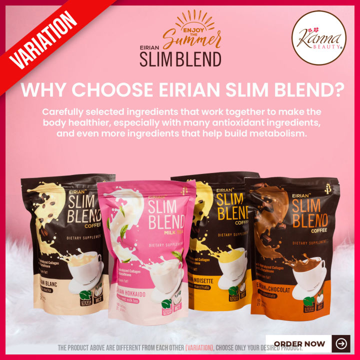 Eirian Slim Blend (Dark Choco, Caramel Macchiato, White Mocha or Milk ...