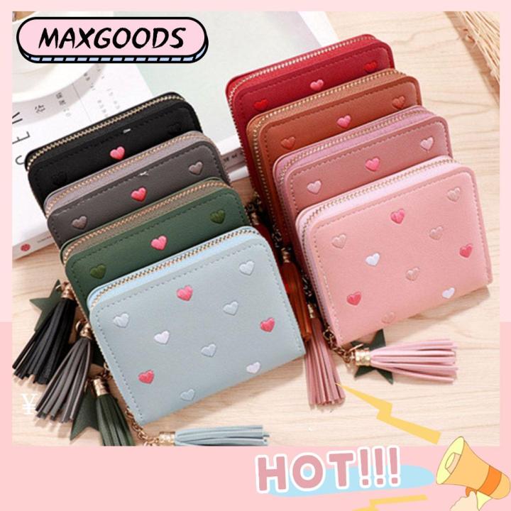 1 x Small Wallet Women Small Wallet Ladies Mini Tassel Wallet Cute Girl ...