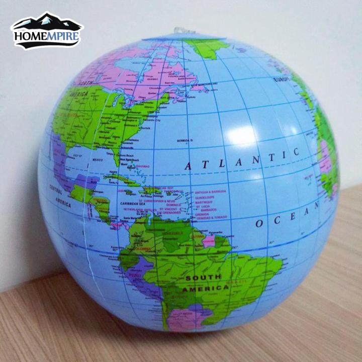 Homempire 30cm Inflatable World Globe Earth Map Ball Swimming Pool ...