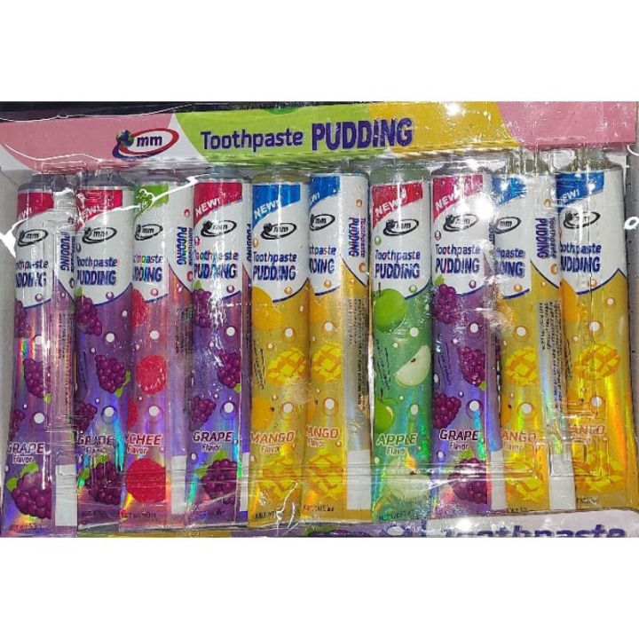 [MM] CANDY TOOTHPASTE PUDDING ASSORTED FLAVOR 30 pcs | Lazada PH