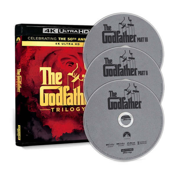 ♘4K UHD Godfather 1-3 Complete Works 3 Disc BD Movie Blu-ray Disc PS5 ...