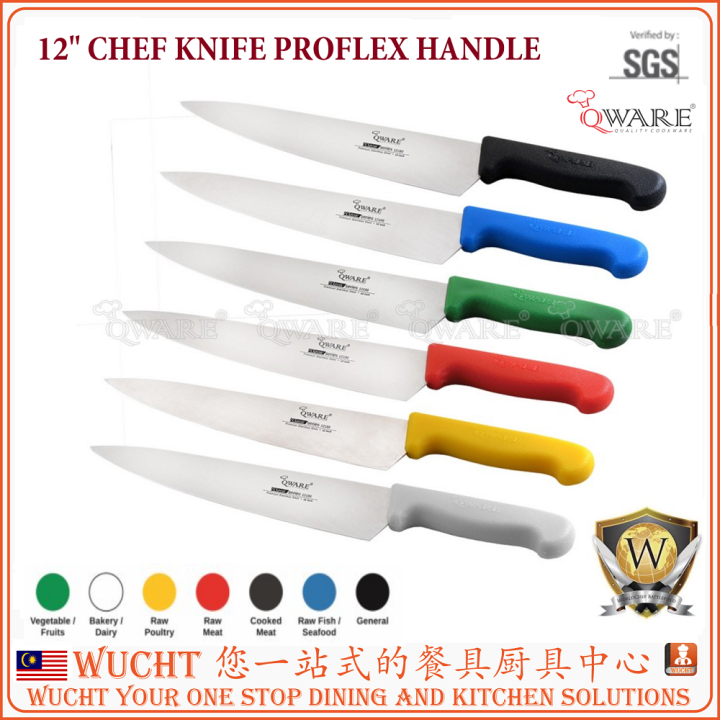 【WUCHT】12" QWARE Chef Knife 12" Proflex Handle QWARE Professional Chef ...