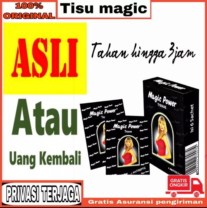 Tissue / Tisu Magic Power Hitam Original / Tisu Super Magic isi 6 ...
