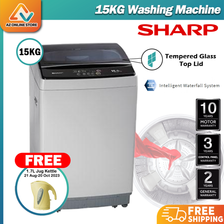 SHARP 15kg Fully Auto Washing Machine ESX156 Washer Mesin Basuh | Lazada