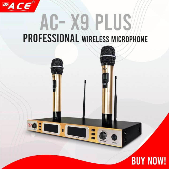 Ace X9 Plus Professional Wireless Microphone | Lazada PH