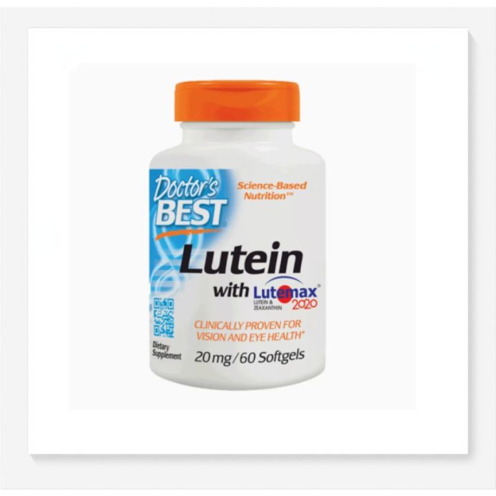 Doctor's Best Lutein Softgels 60 Capsules/Bottle - The First Choice for ...