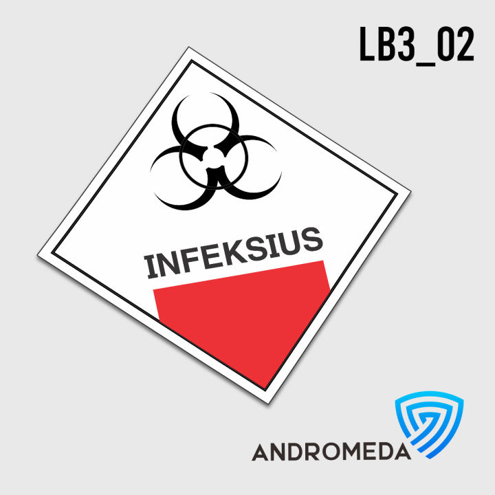 Safety Stiker Poster Label Limbah B3 : Hazmat Infeksius | Lazada Indonesia