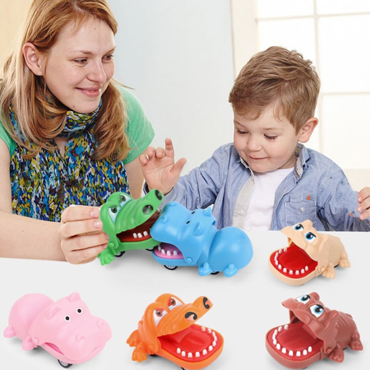 EliteBazaar Biting Hand Crocodile Mouth Pull-back Car Toy Cartoon Hippo ...