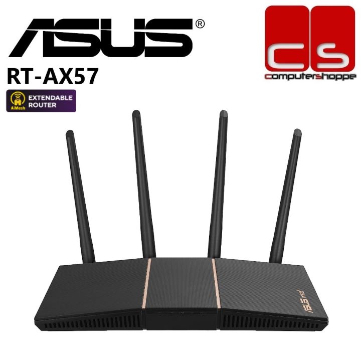 Asus RT-AX57 AX3000 Dual Band WiFi 6 Router | Lazada
