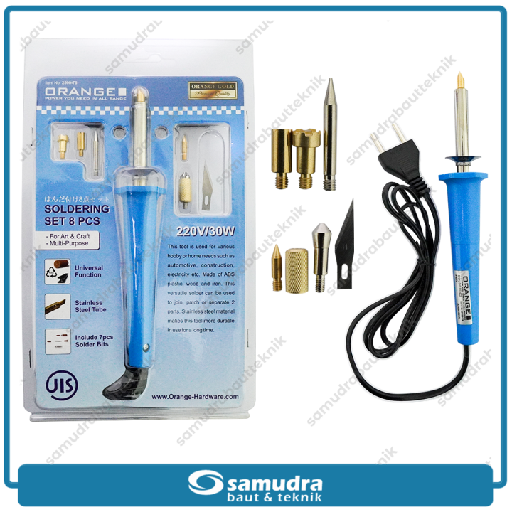Solder Listrik ORANGE 8 pcs Elektrik Soldering Iron Alat Patri timah ...