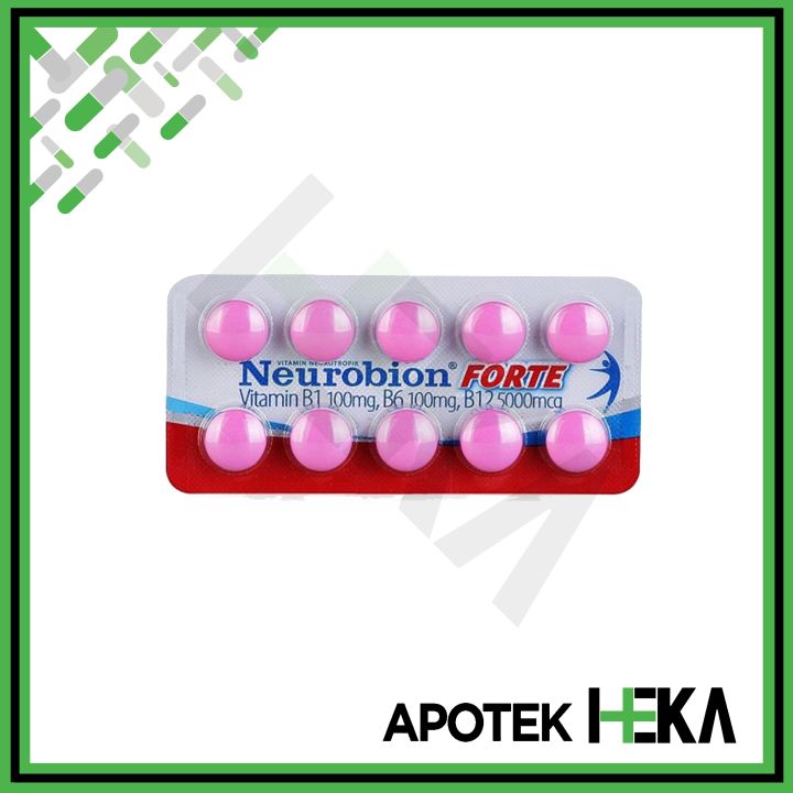 Neurobion Forte CT Strip Isi 10 Tablet - Suplemen Sistem Syaraf ...